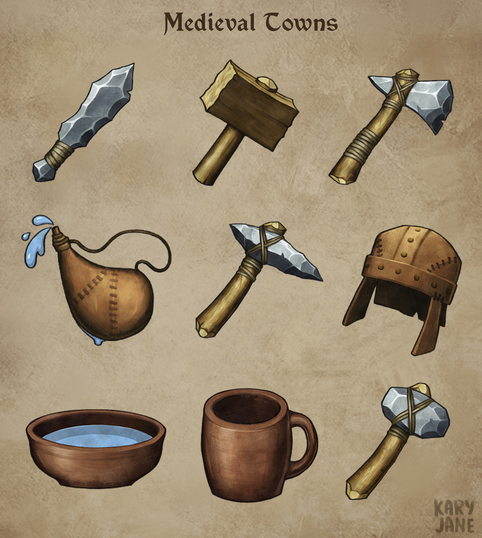 Kary Jane - Game Icons / UI / Assets