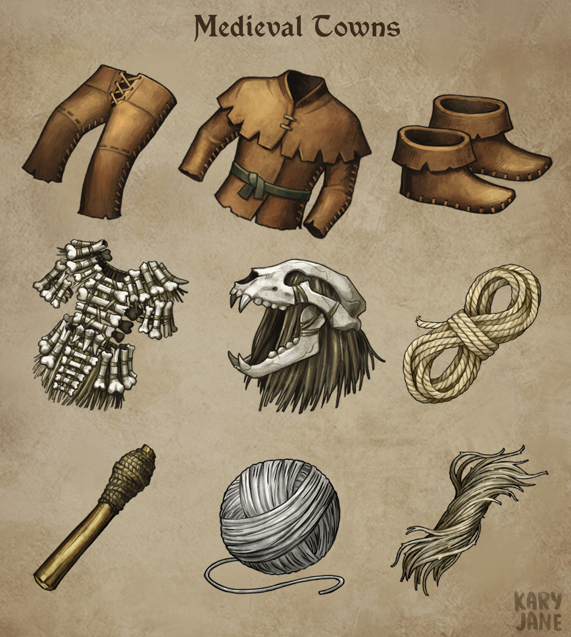 Kary Jane - Game Icons / UI / Assets