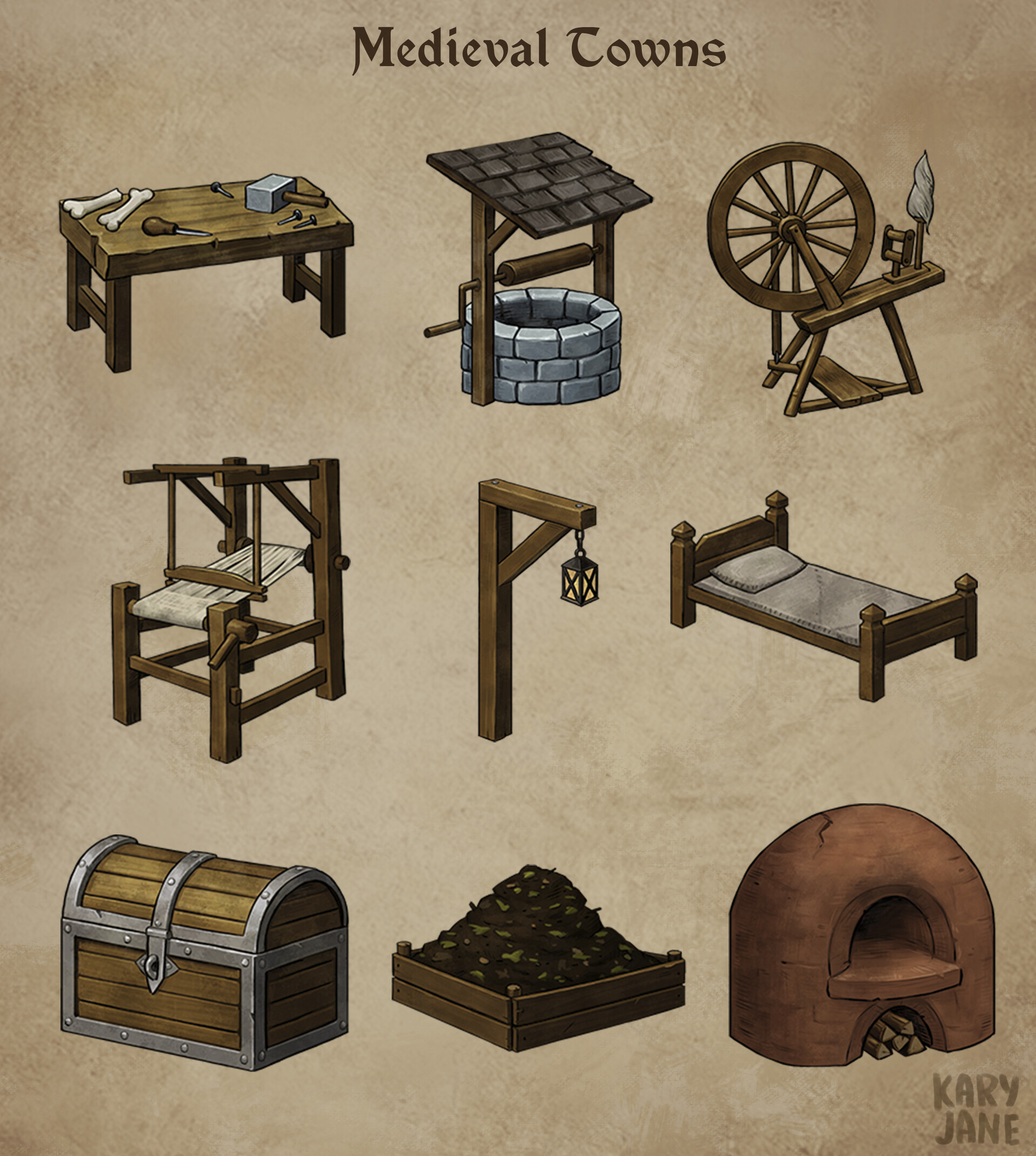 Kary Jane - Game Icons / UI / Assets