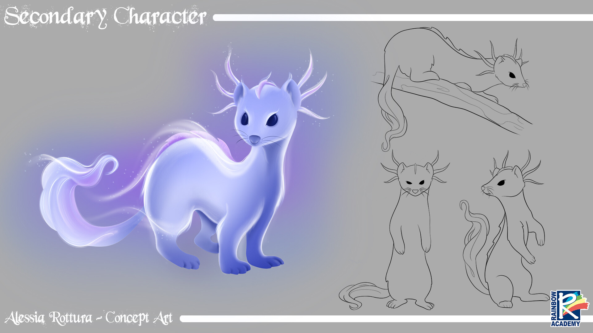 ArtStation - Ferret spirit - character design