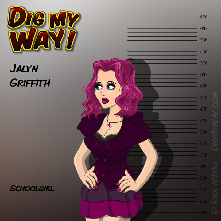 ArtStation - Character Jalyn Griffith - basic version for "Dig My Way"