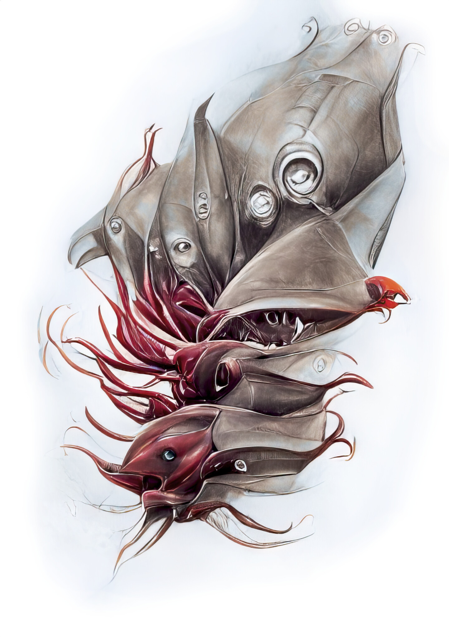 ArtStation - Concept Art - Alien Squid: Abyssal
