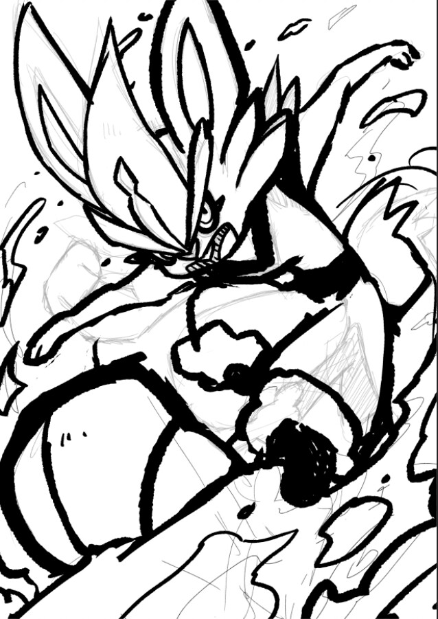 pokemon coloring pages flare one fender