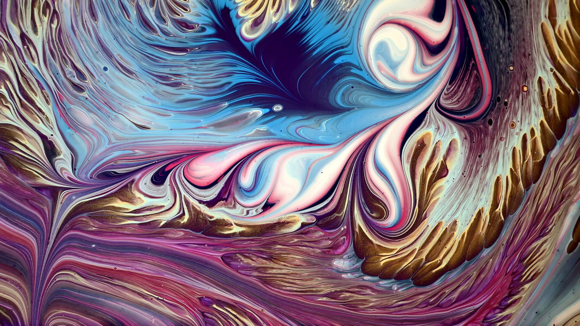 Fiona Art - Loop De Loops Straight acrylic pour ~ Painting with marble ...