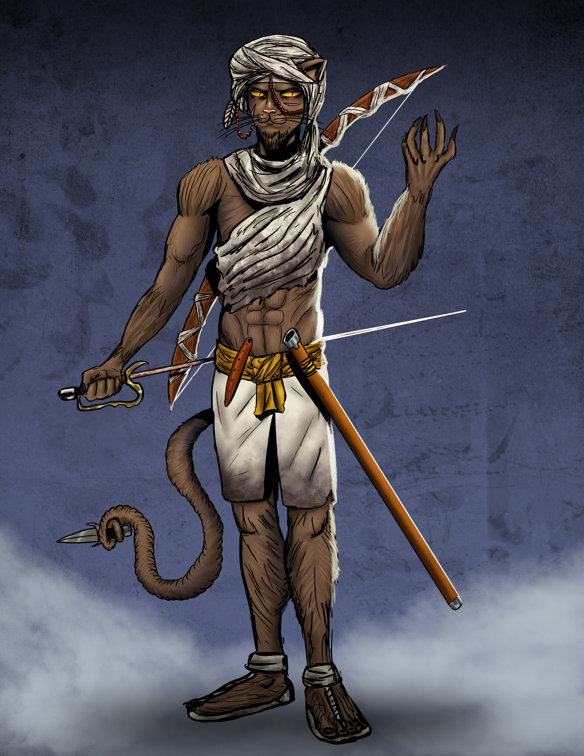 ArtStation - Tabaxi Fighter