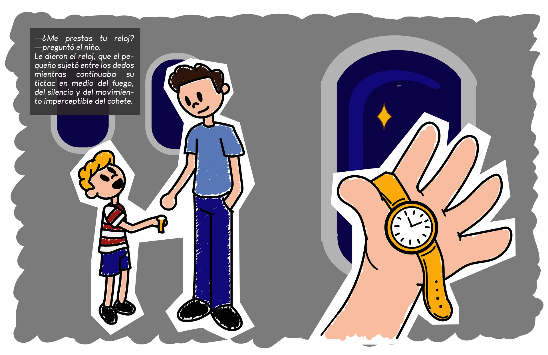 Erick Fabian CM - ILUSTRACIONES Y PORTADAS DEL CUENTO INFANTIL ¨EL REGALO¨ DE RAY BRADBURY