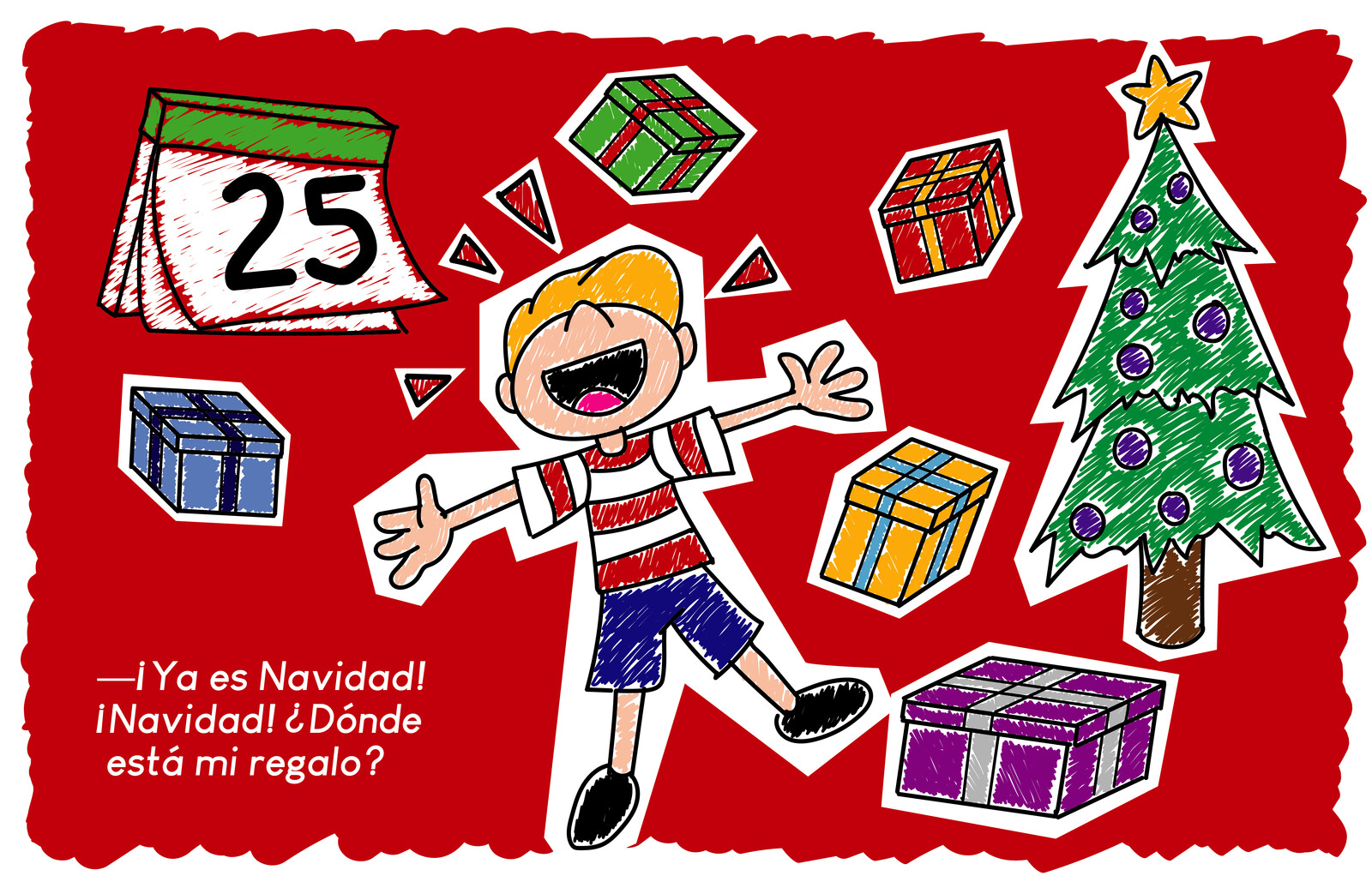 Erick Fabian CM - ILUSTRACIONES Y PORTADAS DEL CUENTO INFANTIL ¨EL REGALO¨ DE RAY BRADBURY