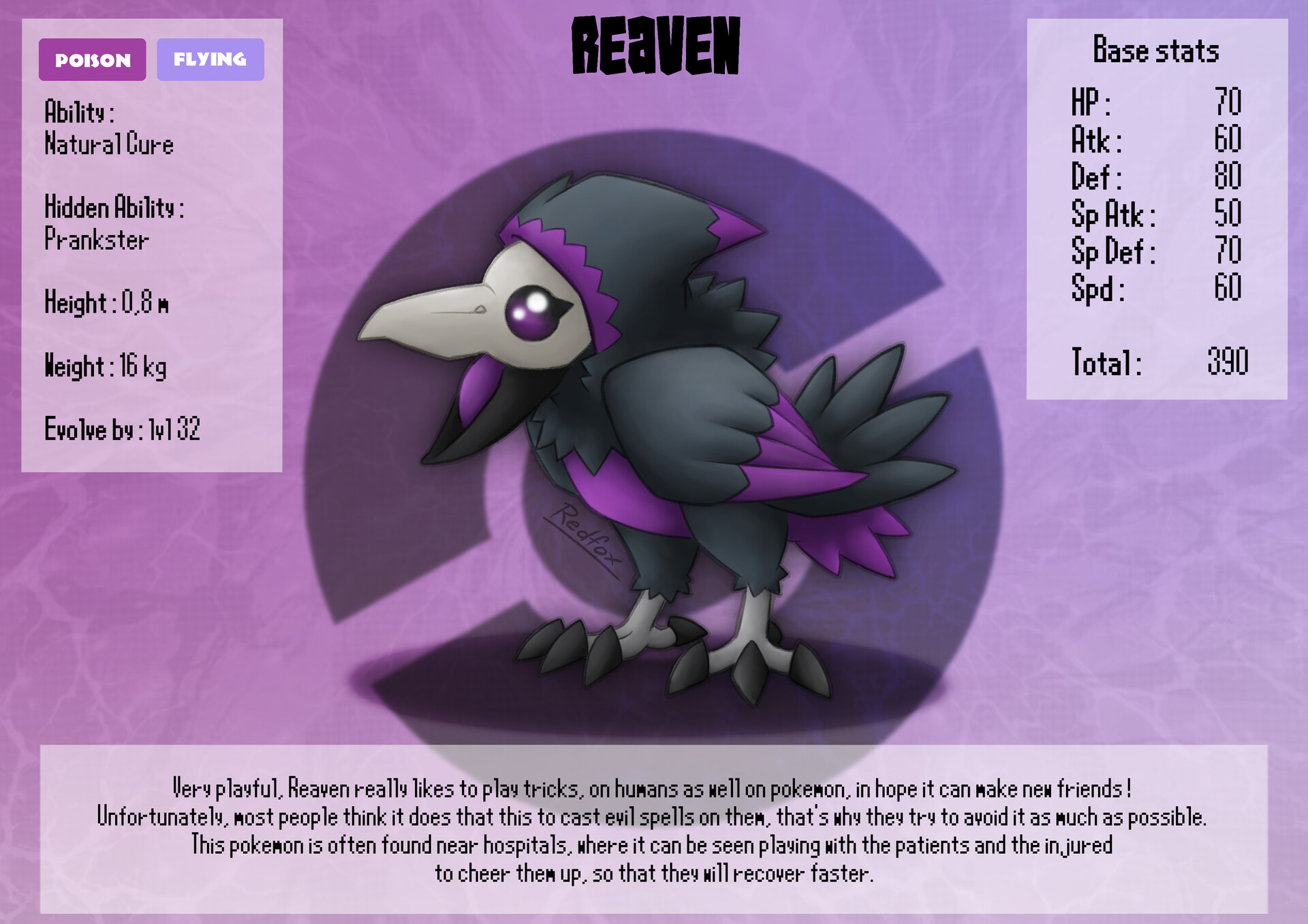 Redfox The Kitsune - Artwork Pokemon VP - Reaven