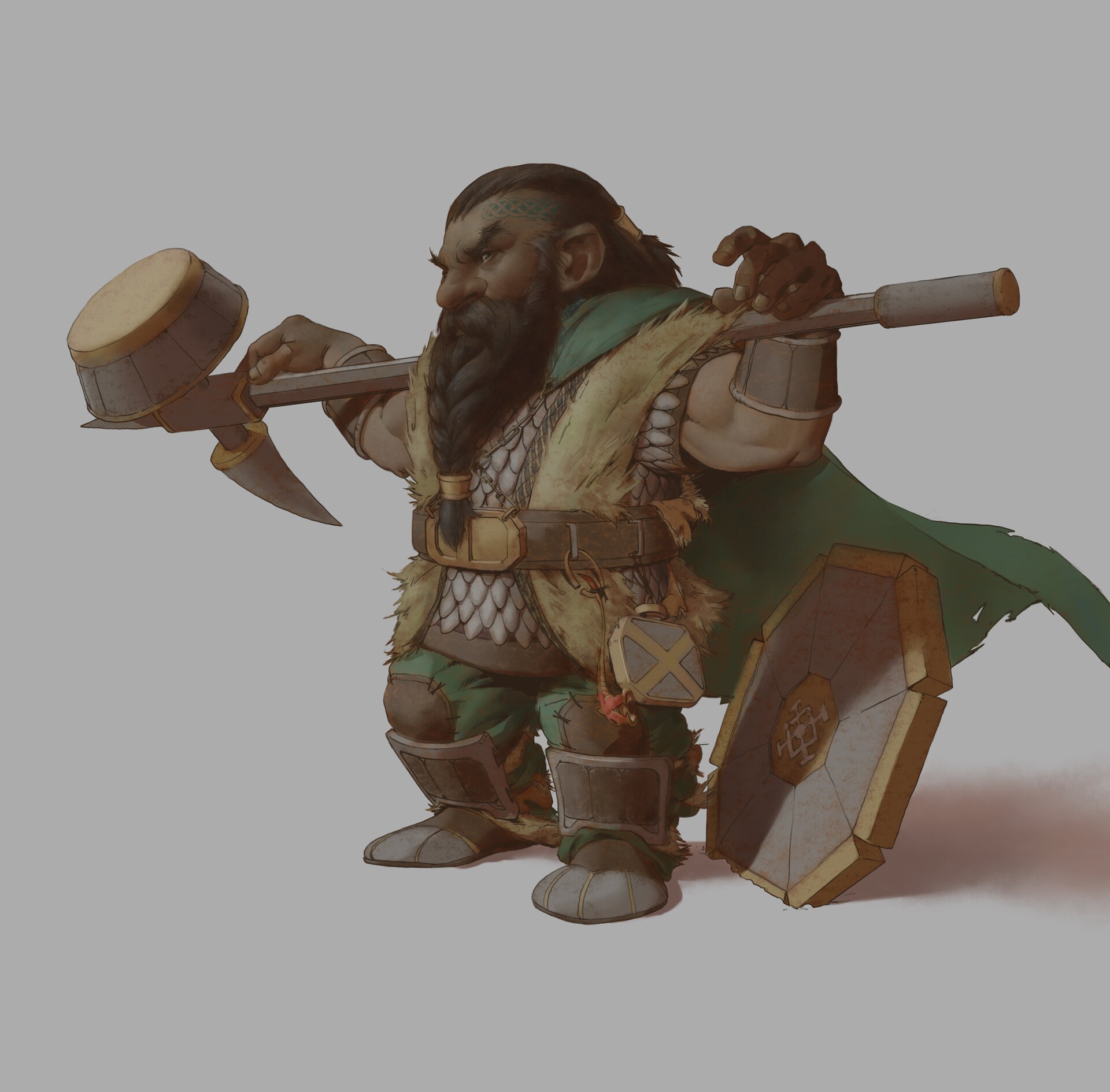 ArtStation - Dalin Ironskull, Mountain Dwarf