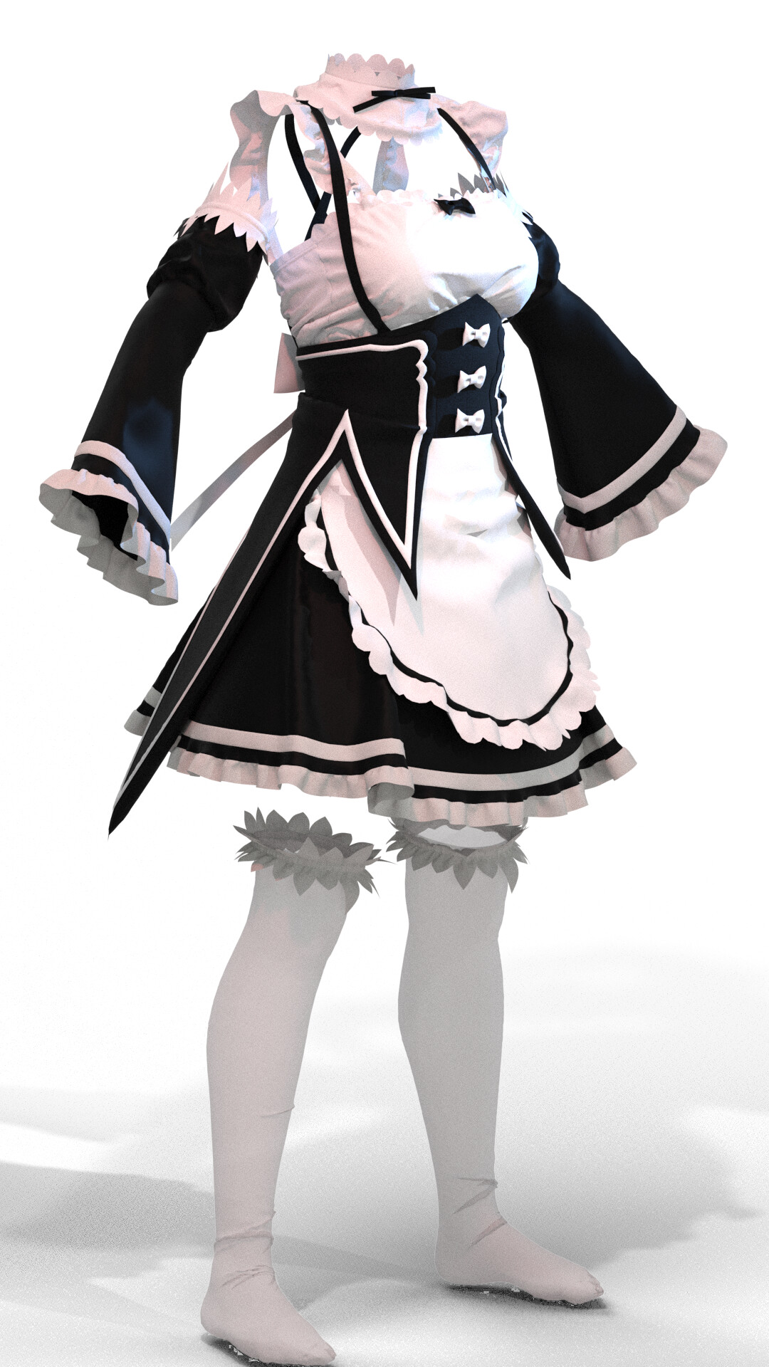 ArtStation - Anime Re: ZERO ,Outfit REM & RAM