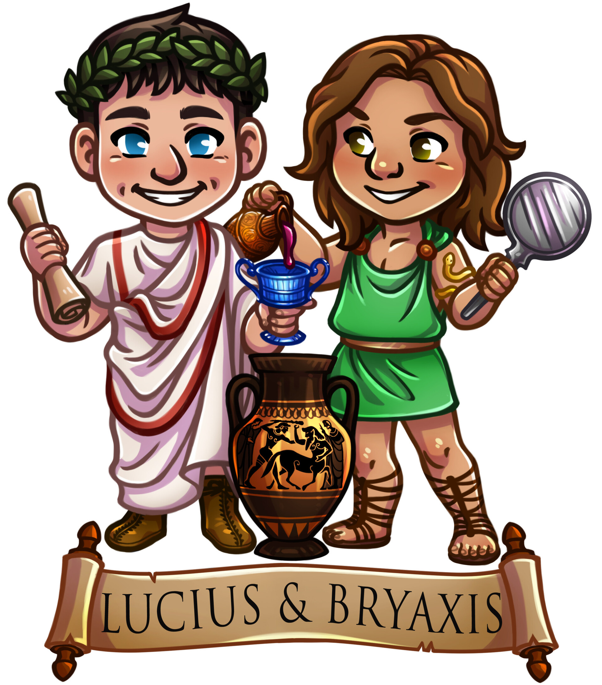 ArtStation - Commission. Ancient Roman Chibis.