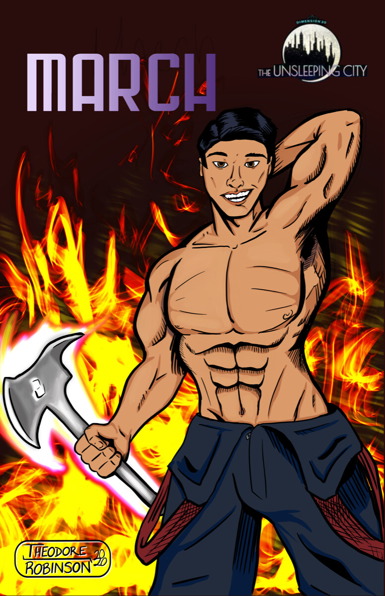 ArtStation - Unsleeping City Calendar - MR. MARCH