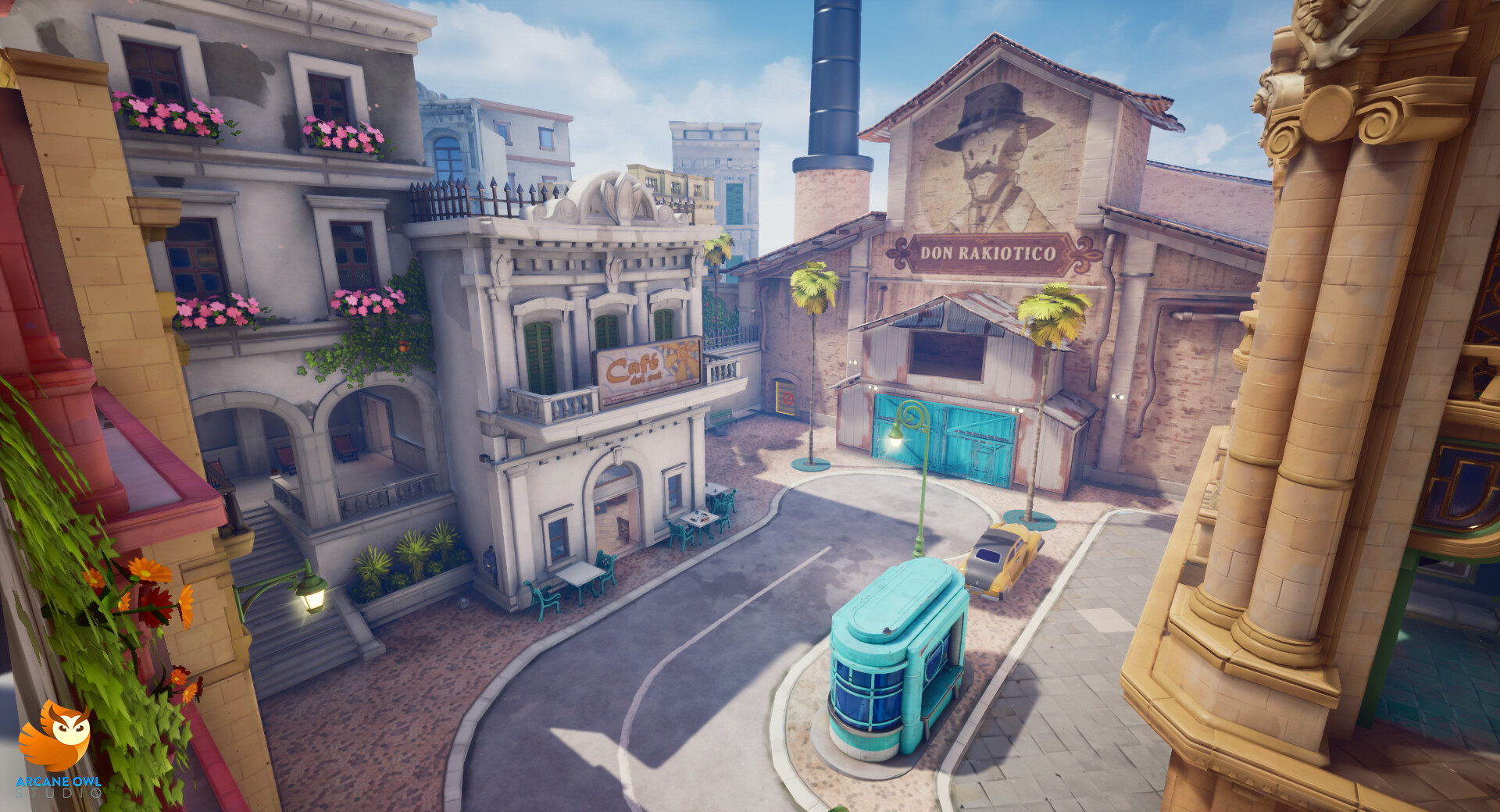 Arcane Owl Studio - Overwatch Havana Map - Fan Art (Education Purpose Only)