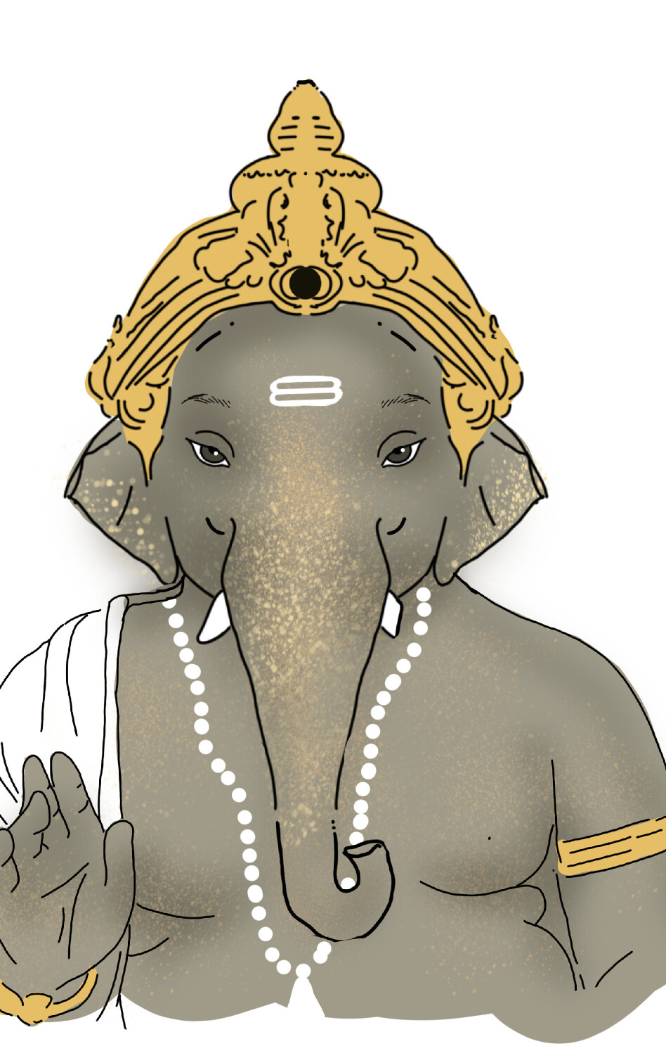 ArtStation - Ganpati Bappa Illustration 2021 - V24