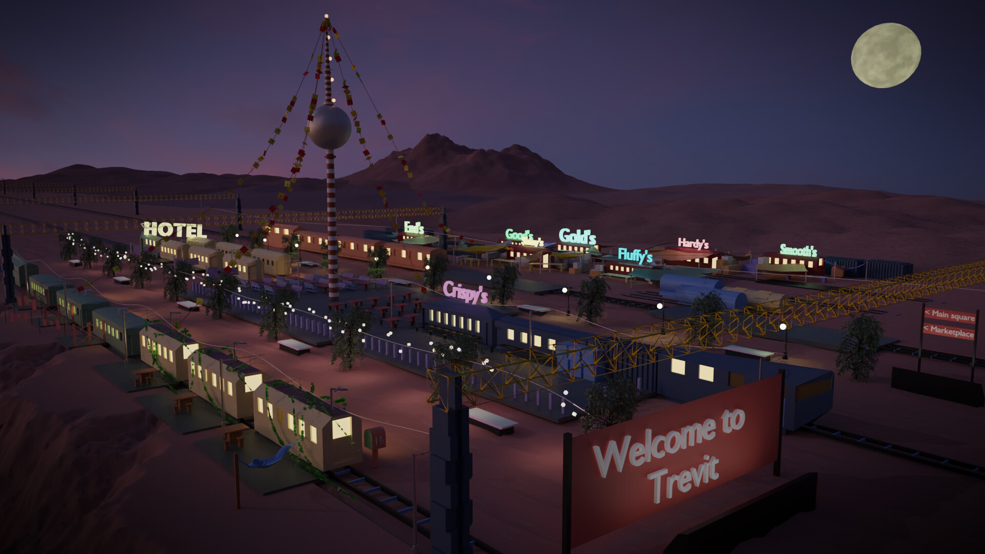 ArtStation - Trevit: the train city