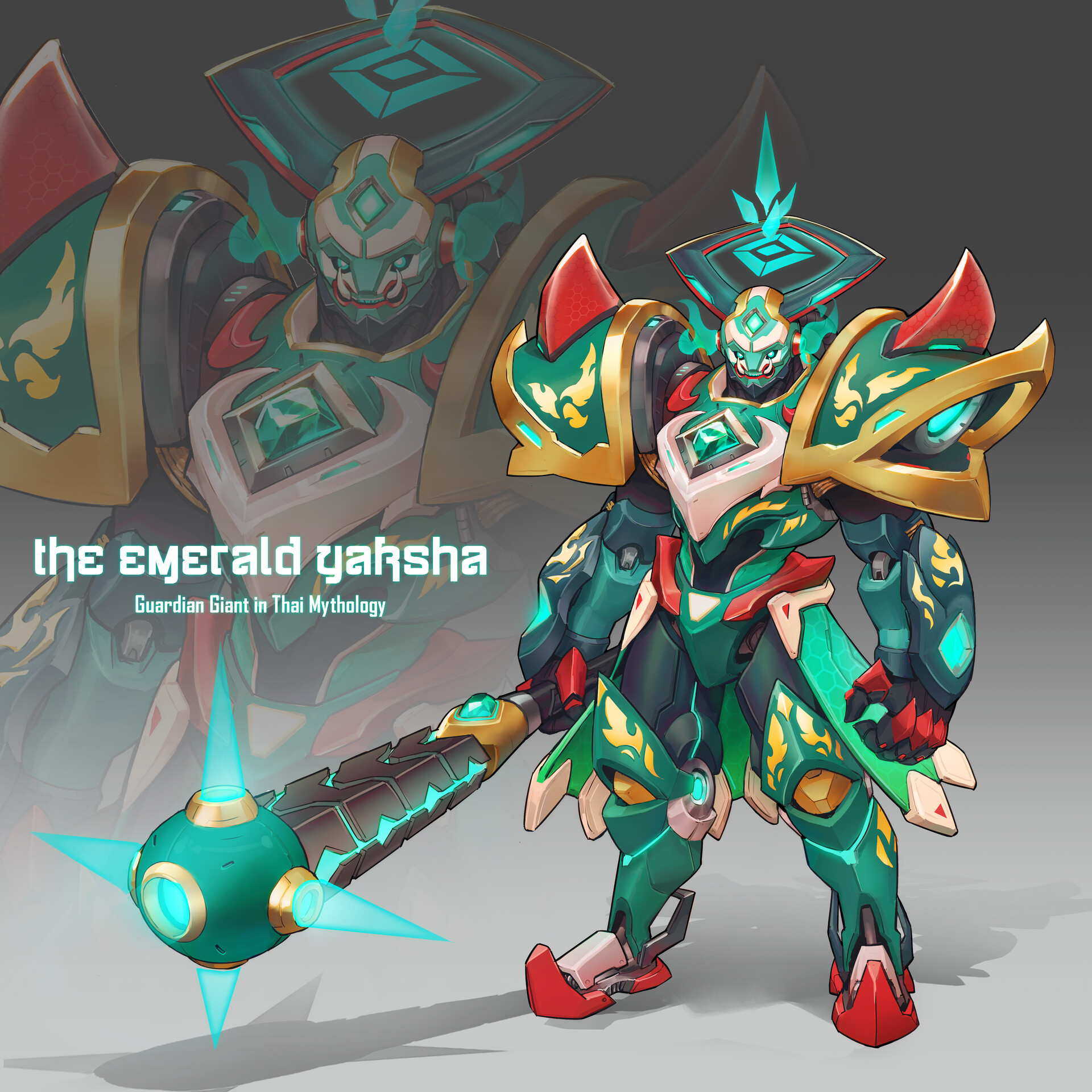 ArtStation - Emerald Yaksha