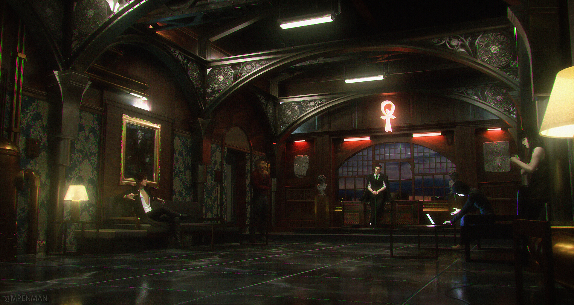 ArtStation - VtM Camarilla HQ