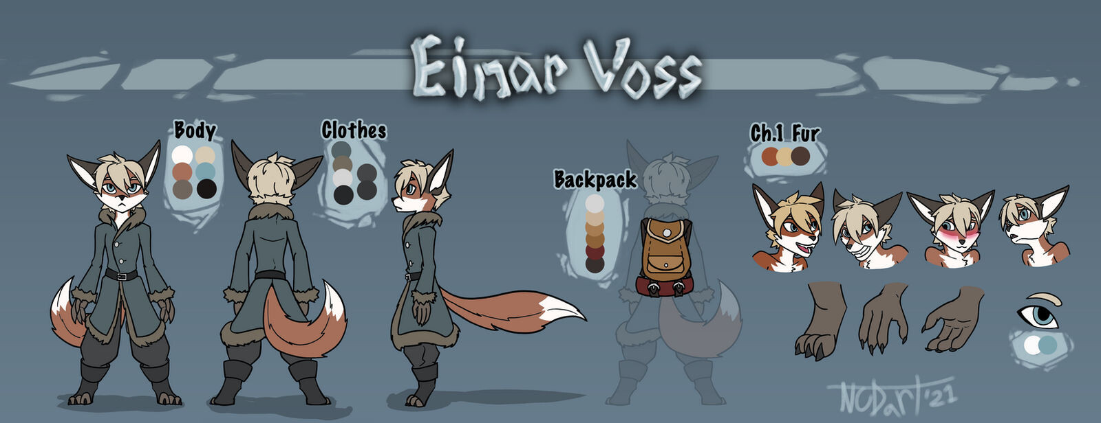 ArtStation - Einar Voss Character Sheet