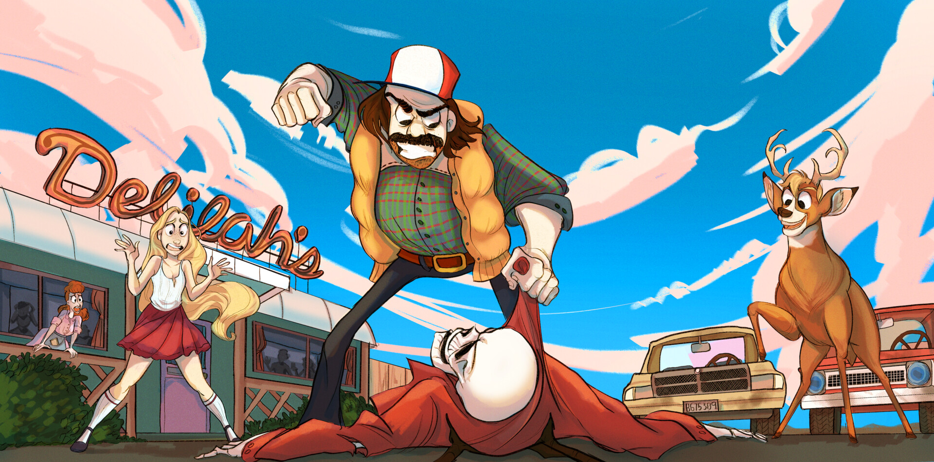 ArtStation - Diner Fight