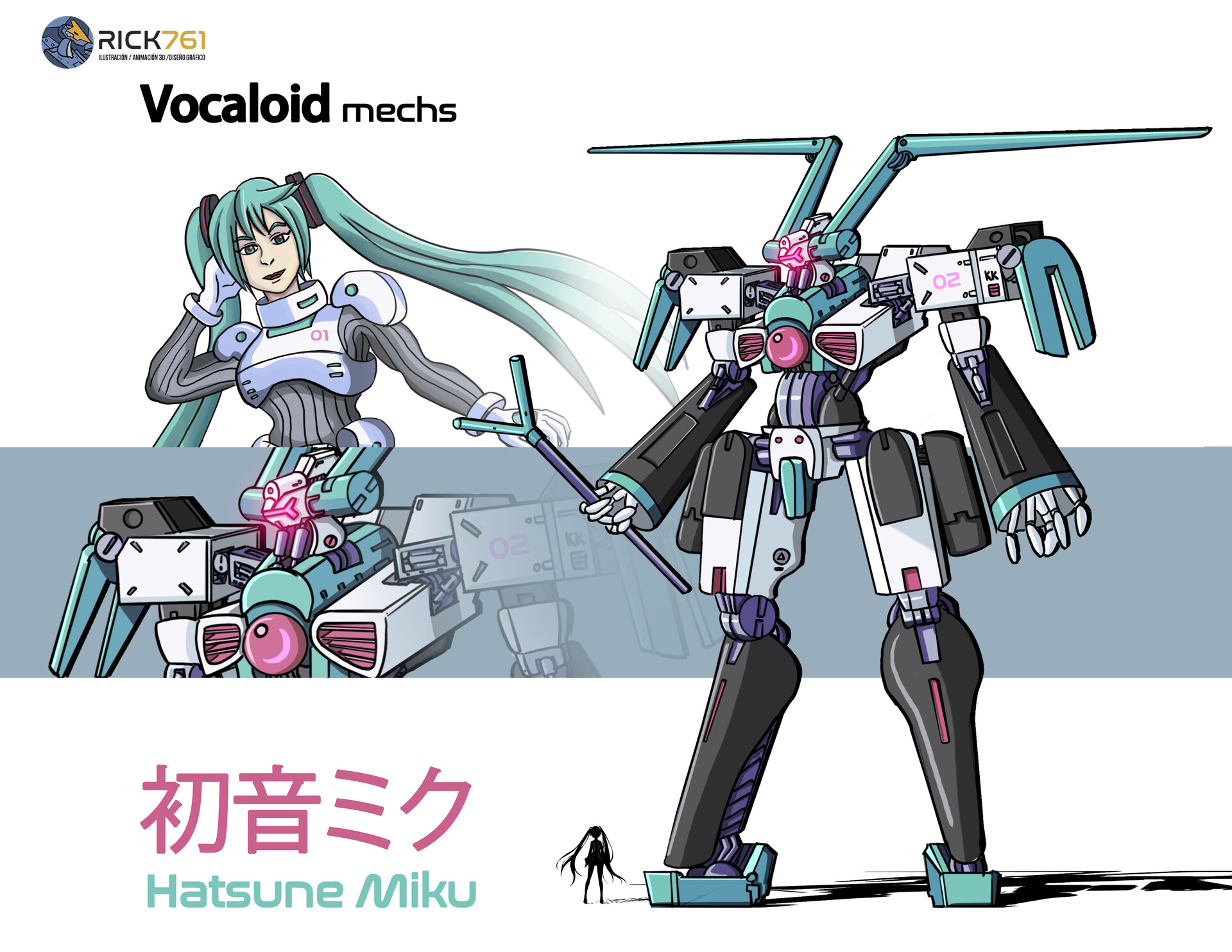 ArtStation - vocaloid Mecha re interpretation