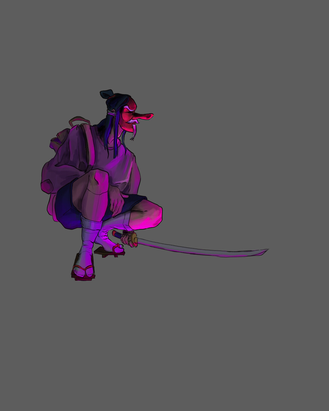 ArtStation - Crouching Tengu