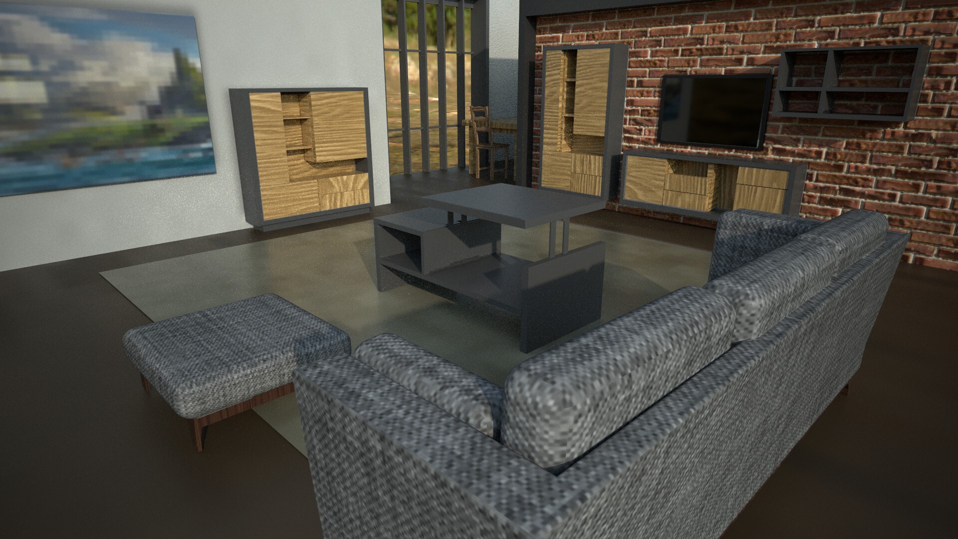 ArtStation - living room 3D model