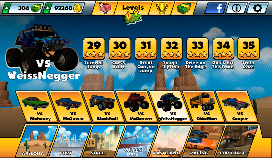 Jun! - Game UI - Stunt Car Challenge 3