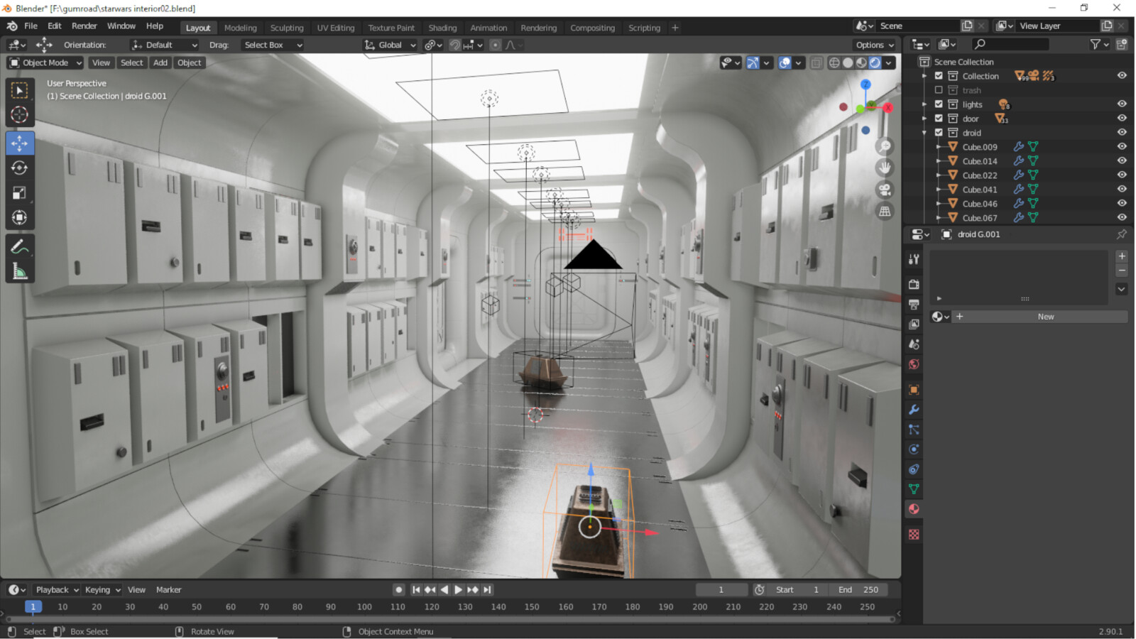 ChuckCG - Real Time Star Wars Tantive IV Corridor