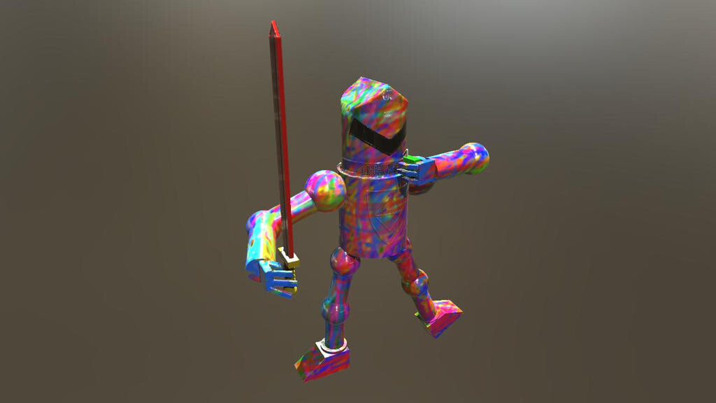 ArtStation - Multicolored Justice Knight Sculpt