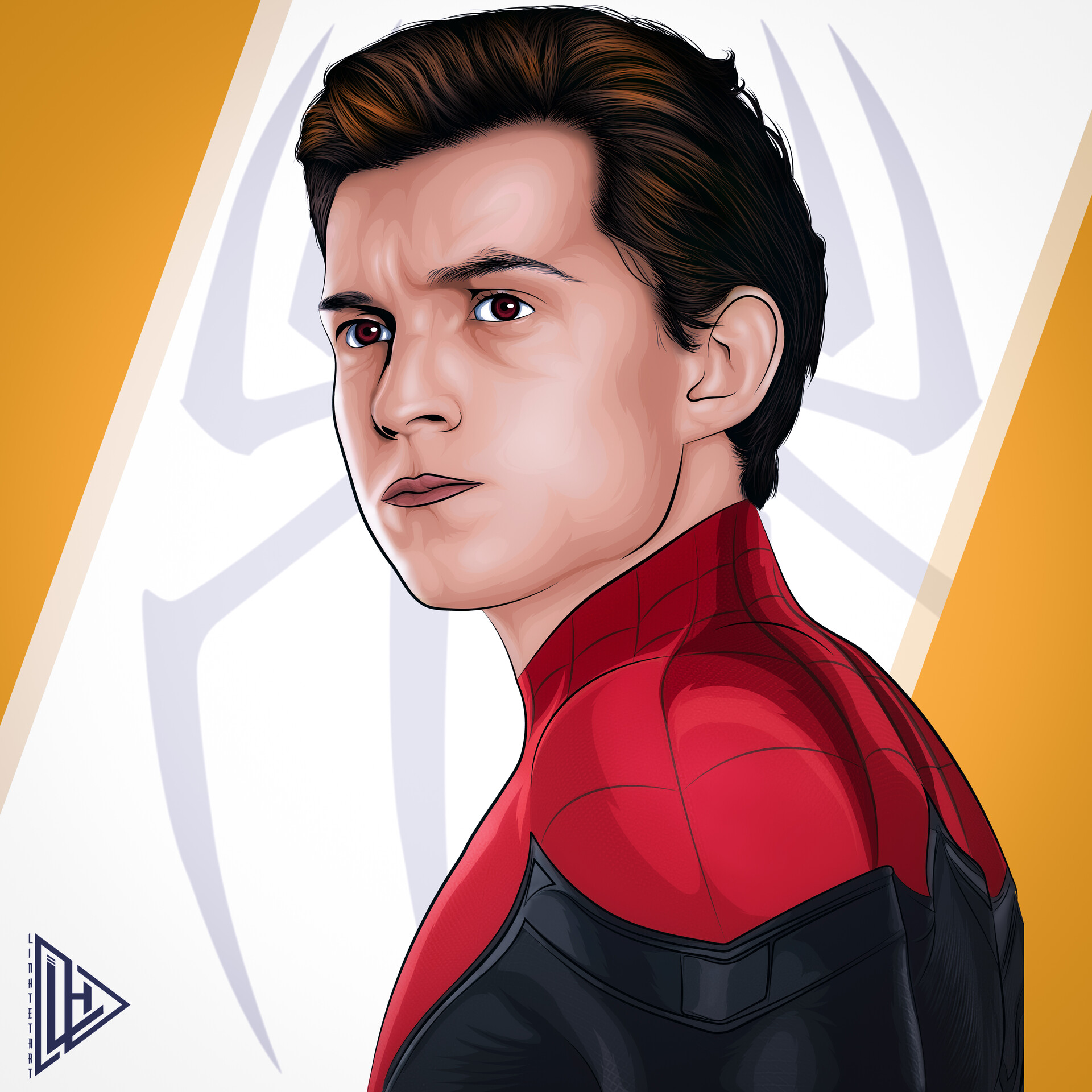 how to draw tom hollands lips