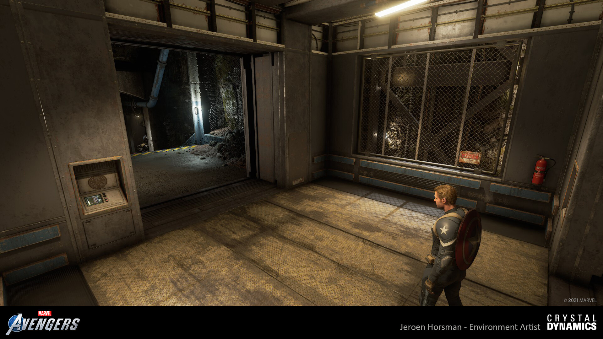 Jeroen Horsman - Marvel's Avengers - Shield bunker and city parking lot