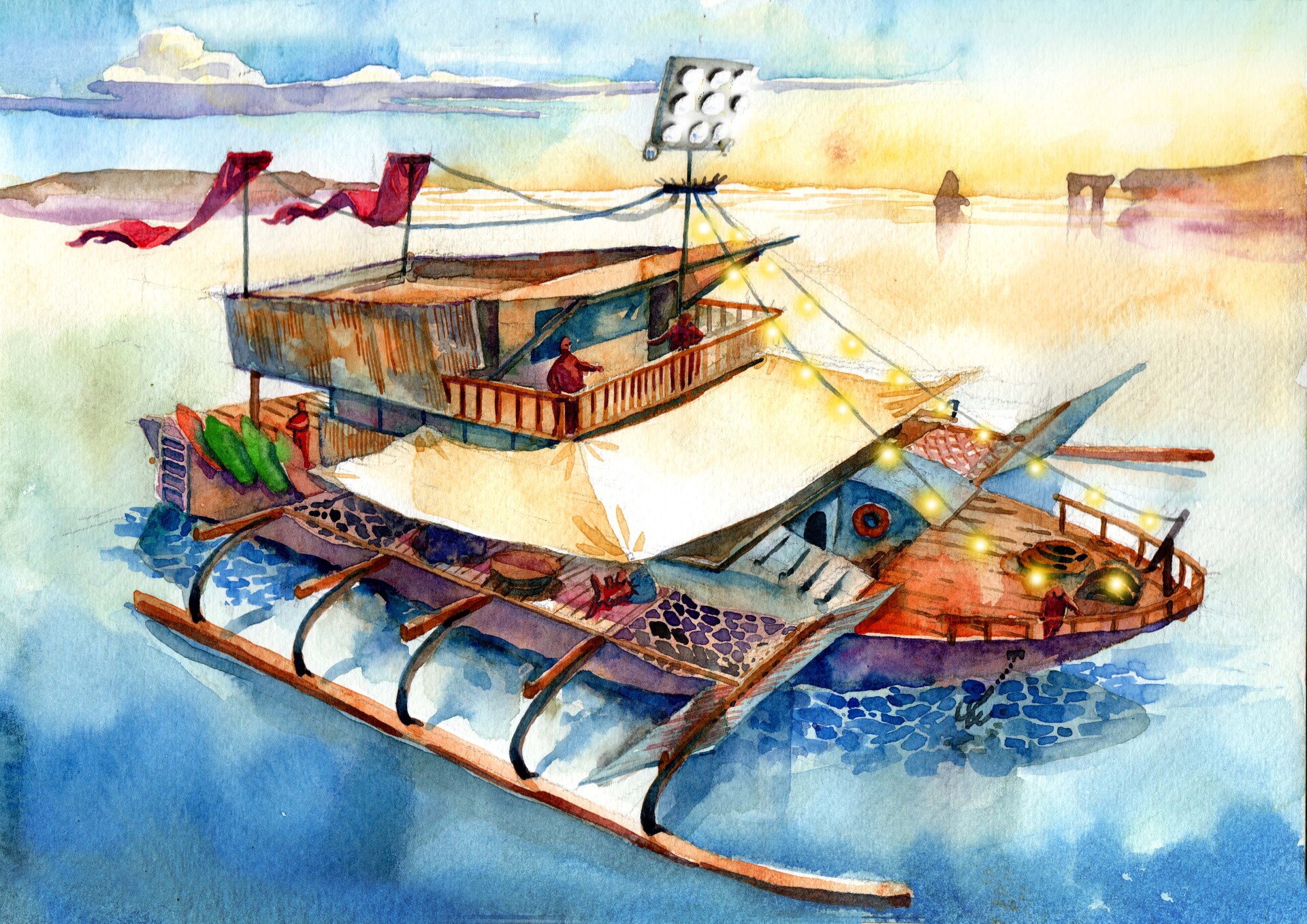 ArtStation - Jukung Boat Design