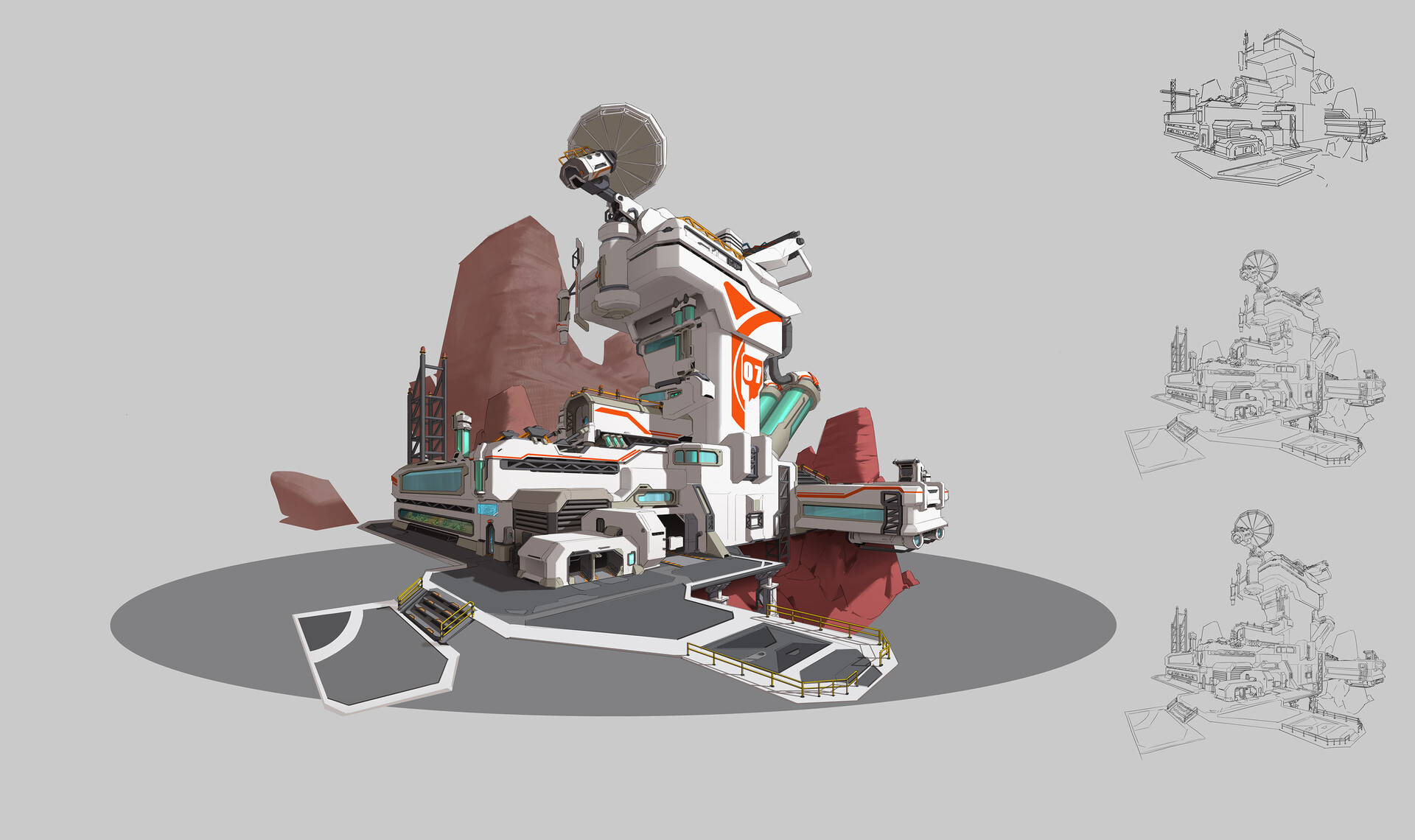 ArtStation - Mars signal station