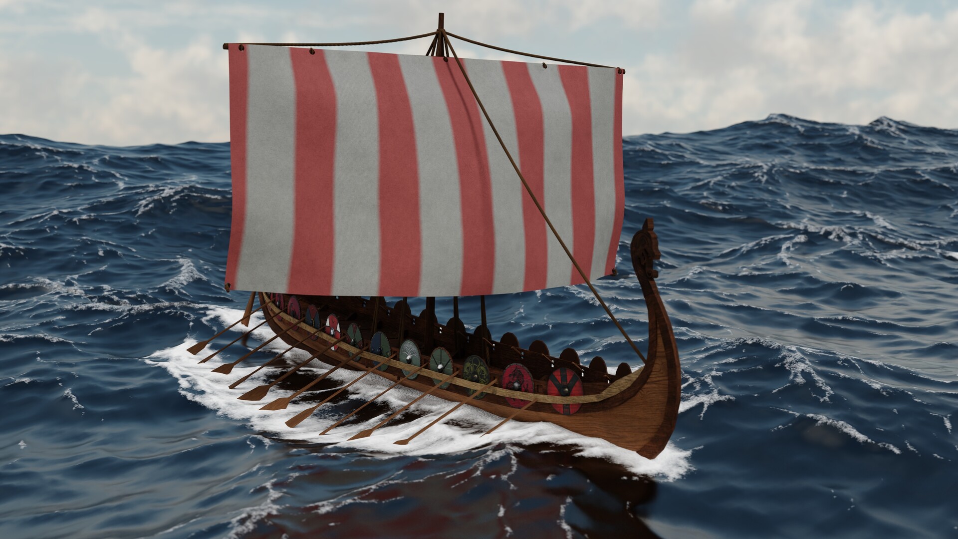 ArtStation - Viking Karve Longship