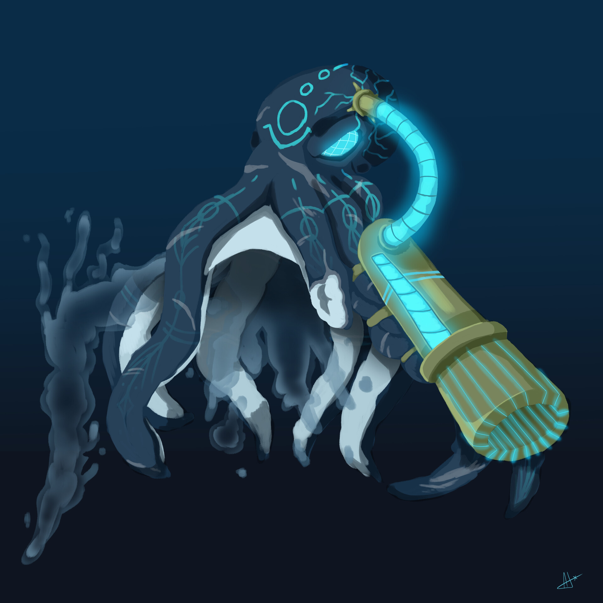 ArtStation - [2020/05/23] Creature – Octopus + smoke