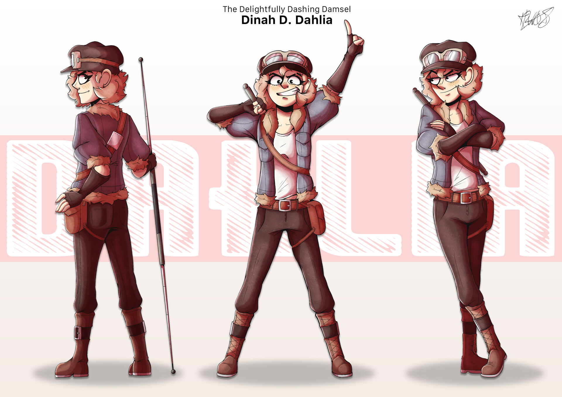 ArtStation - Dinah Dahlia Character Sheet