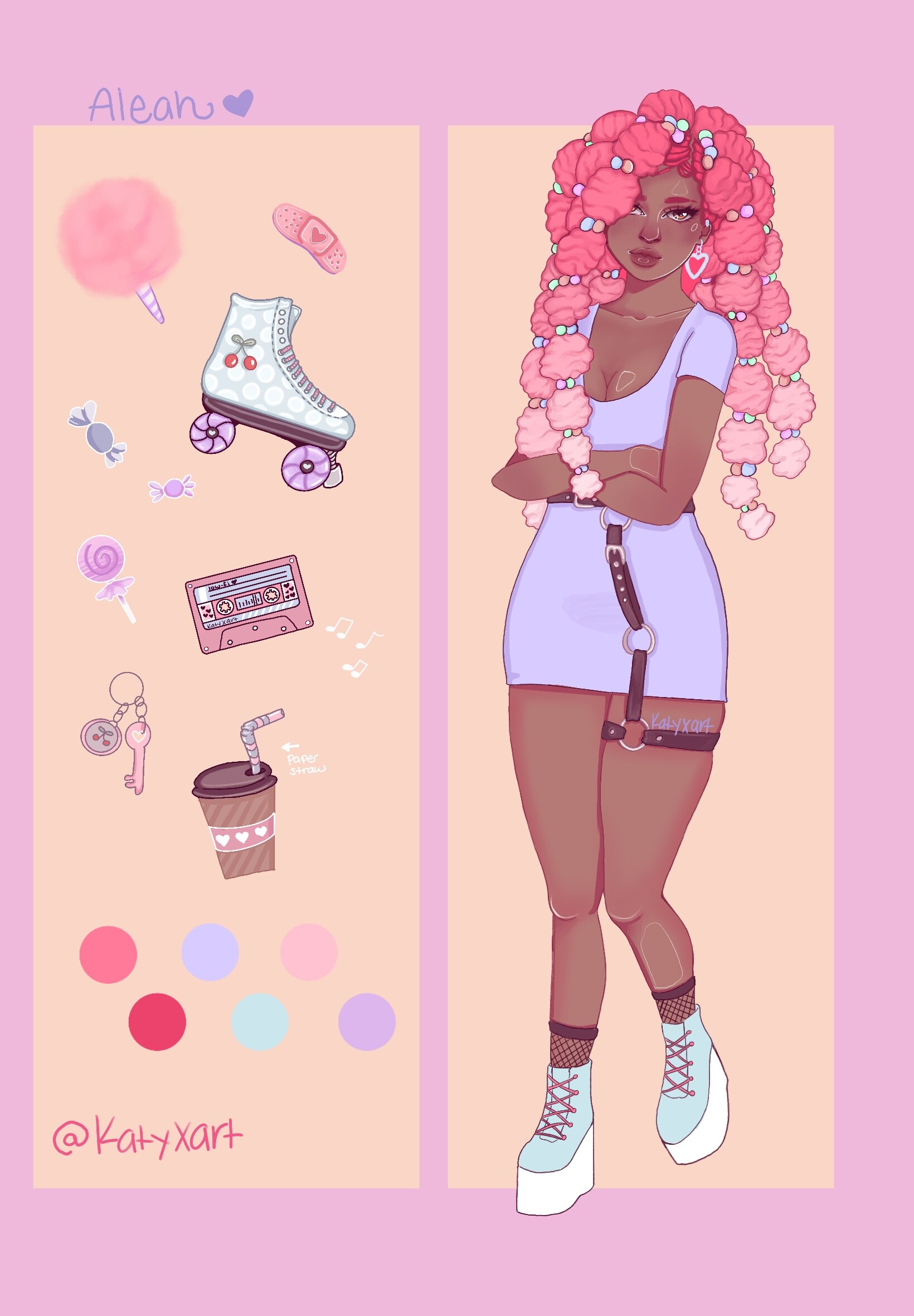 ArtStation - Aleah character sheet