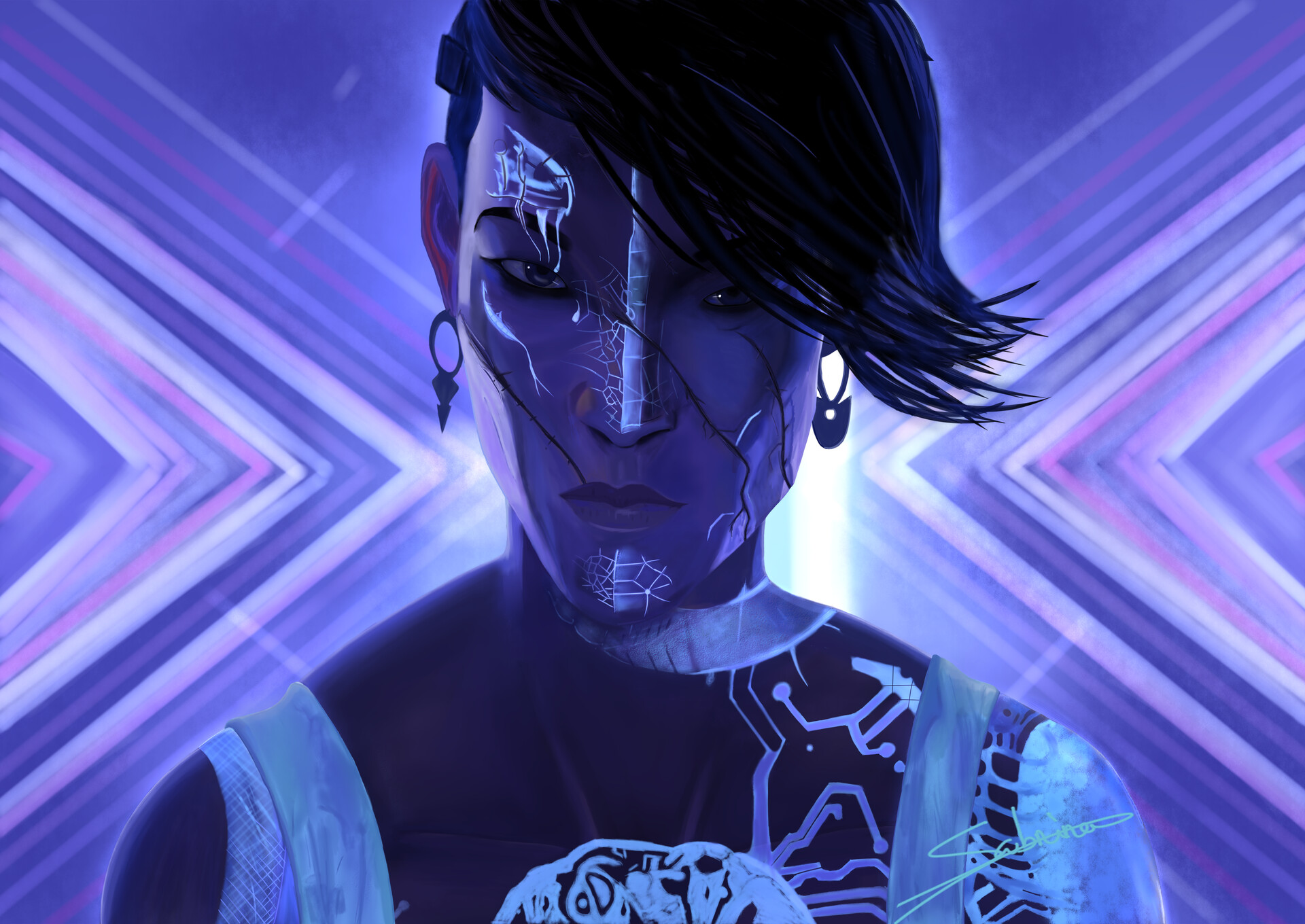 ArtStation - Sonnie FanArt Love, Death & Robot