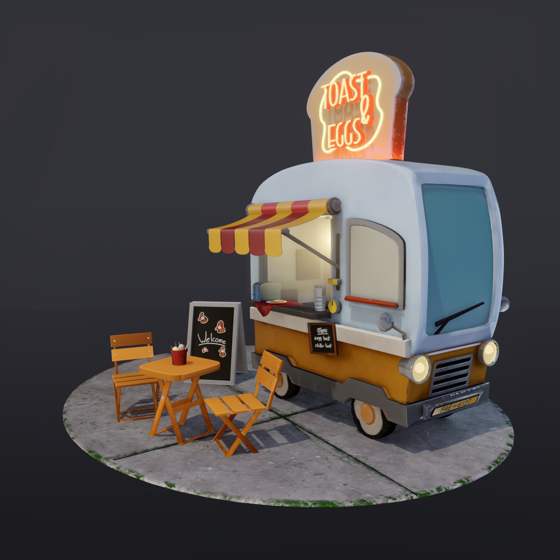 ArtStation - Toast Truck 3D