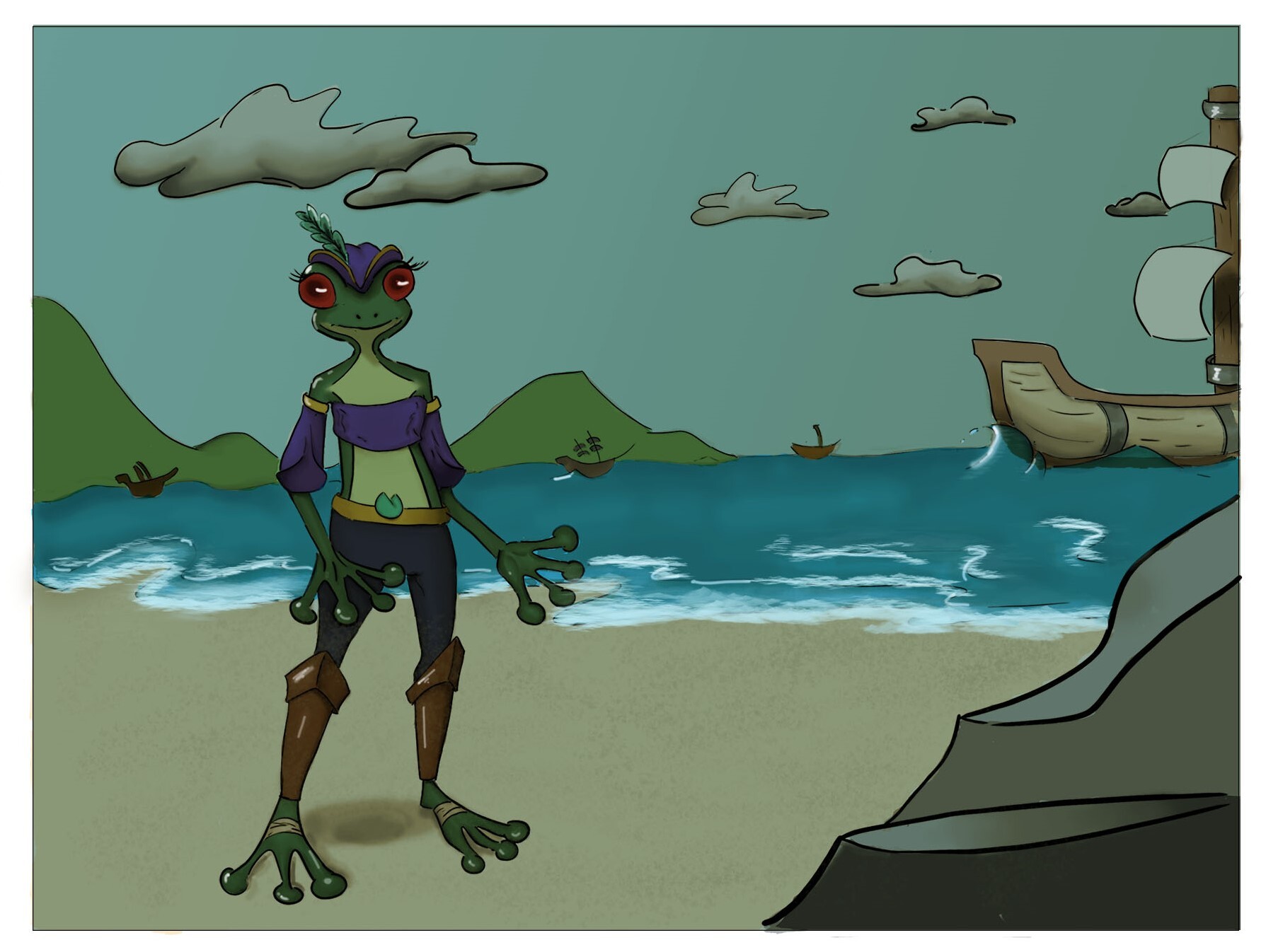 Concepcion Vallejo - Frog Character Concept