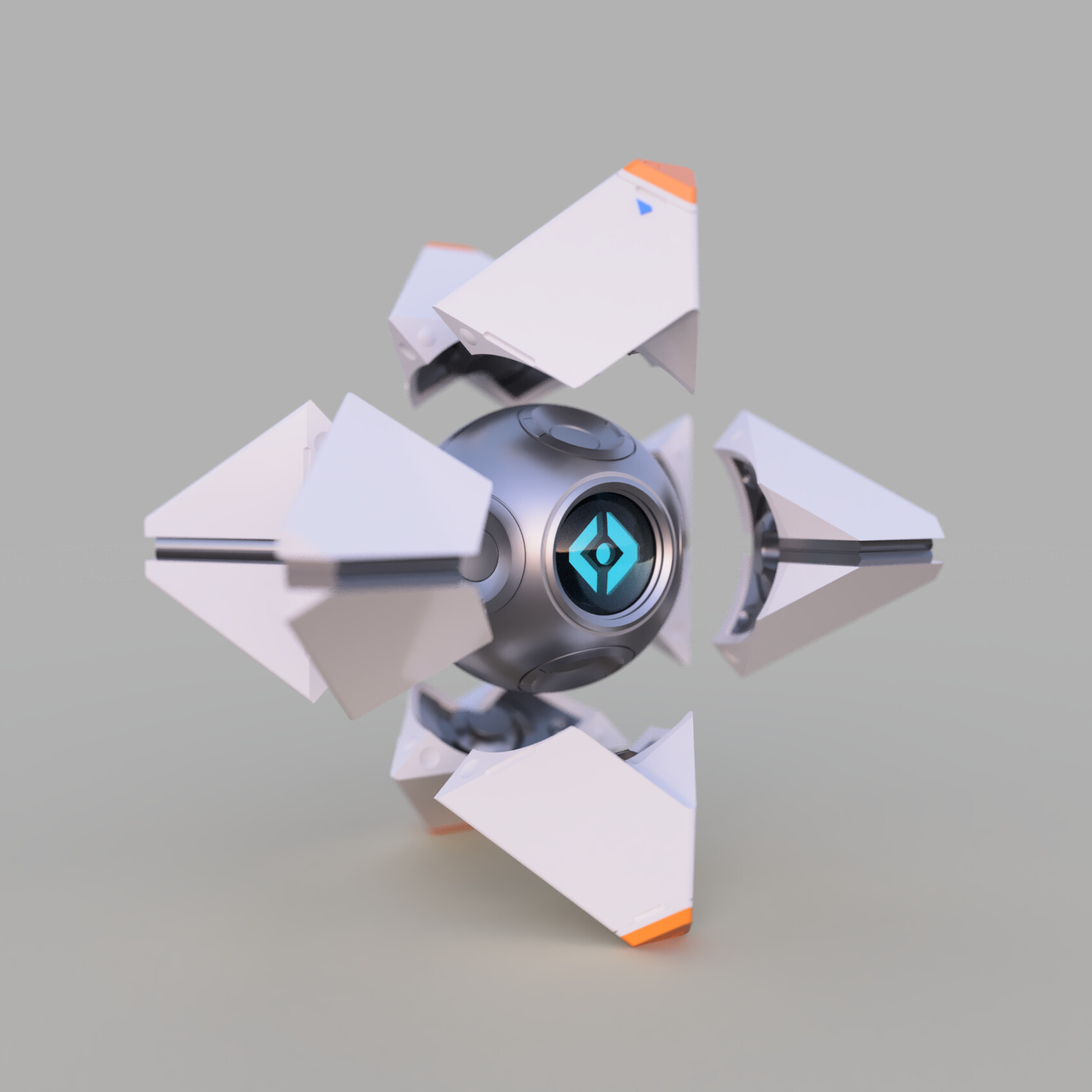 ArtStation - WIP, Destiny Ghost Toy 1:1 fully detailed for 3D Print