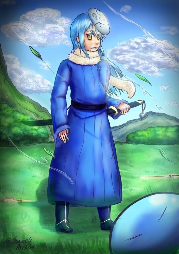 ArtStation - Rimuru with mongolian traditional clothes