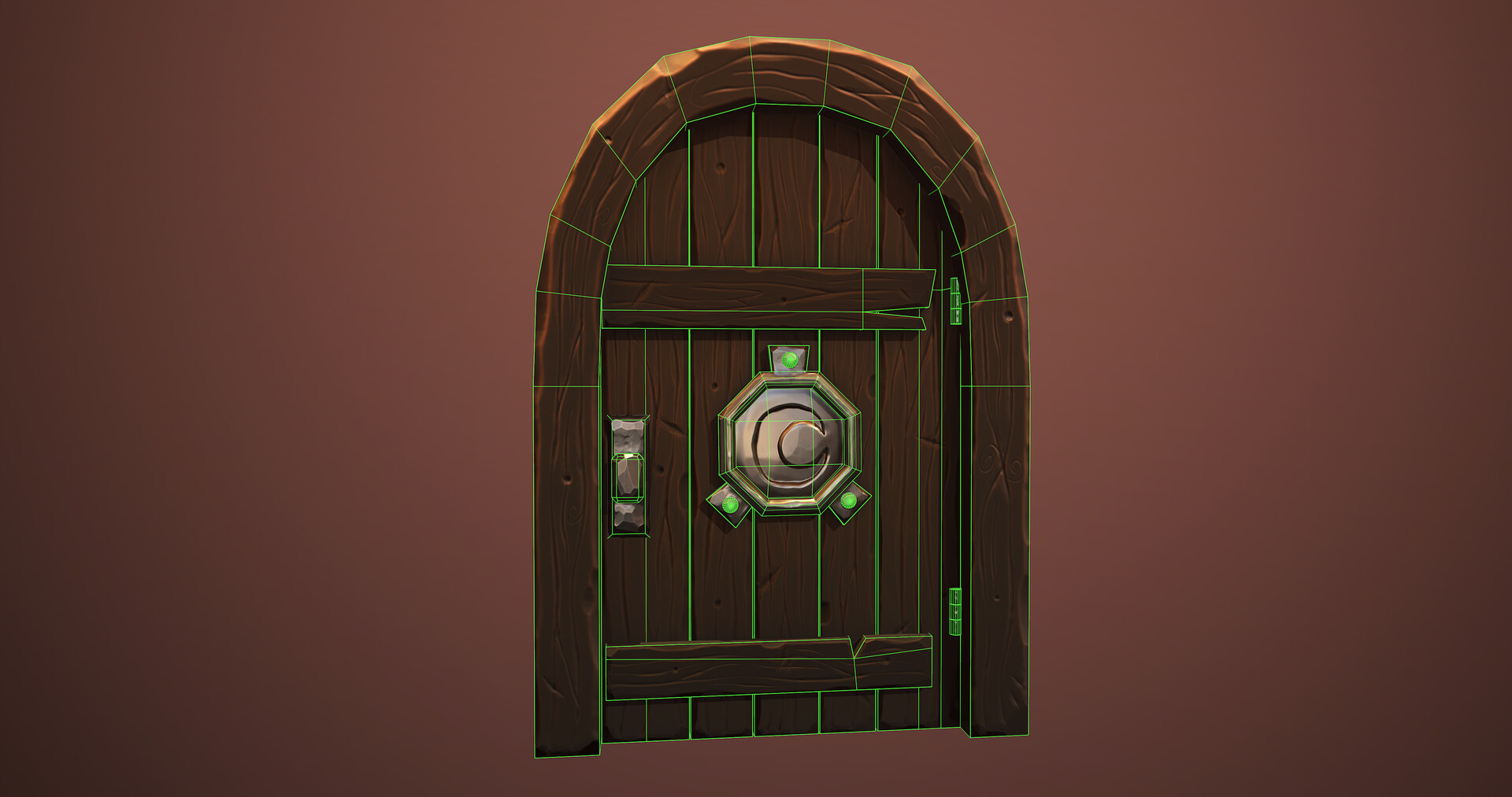 Jake Benjamin De La Terre - Stylised Botanist's Door