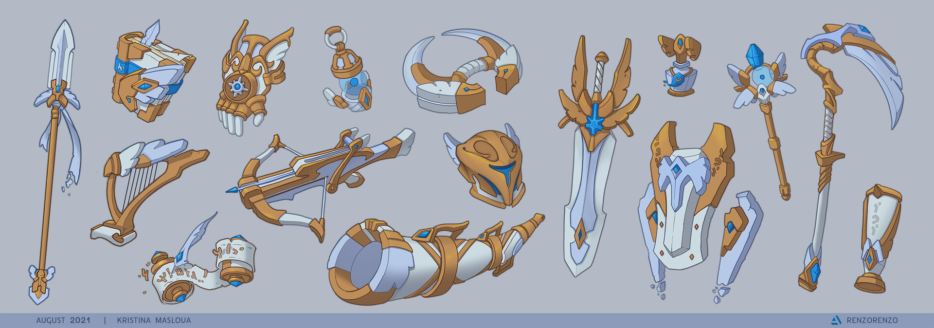 ArtStation - Angel's props sketch