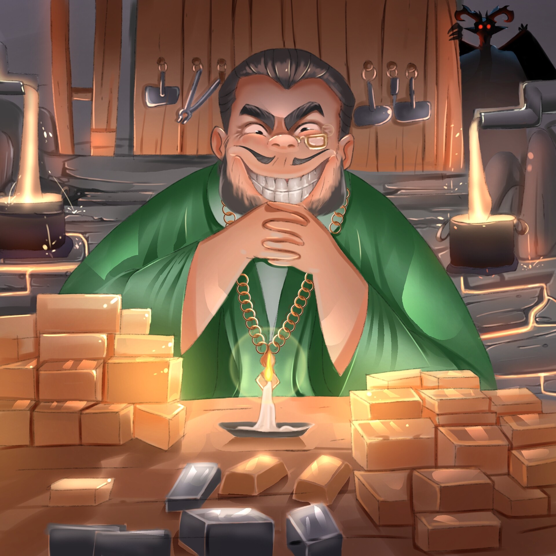 ArtStation - Wealthy fat man