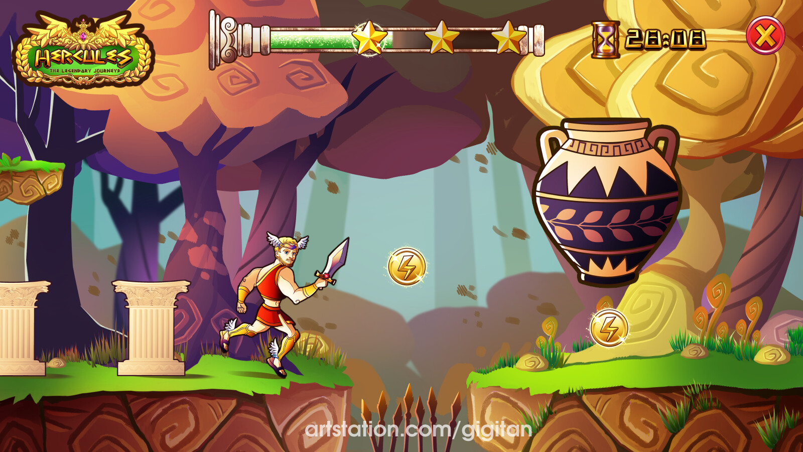 ArtStation - HERCULES GAME MOCKUP