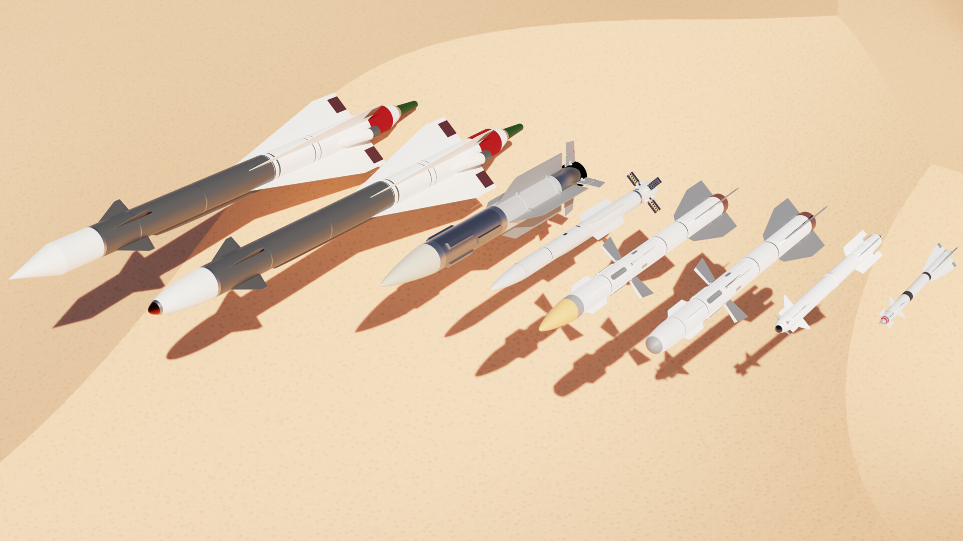 ArtStation - 3D Weaponry Models used for Games