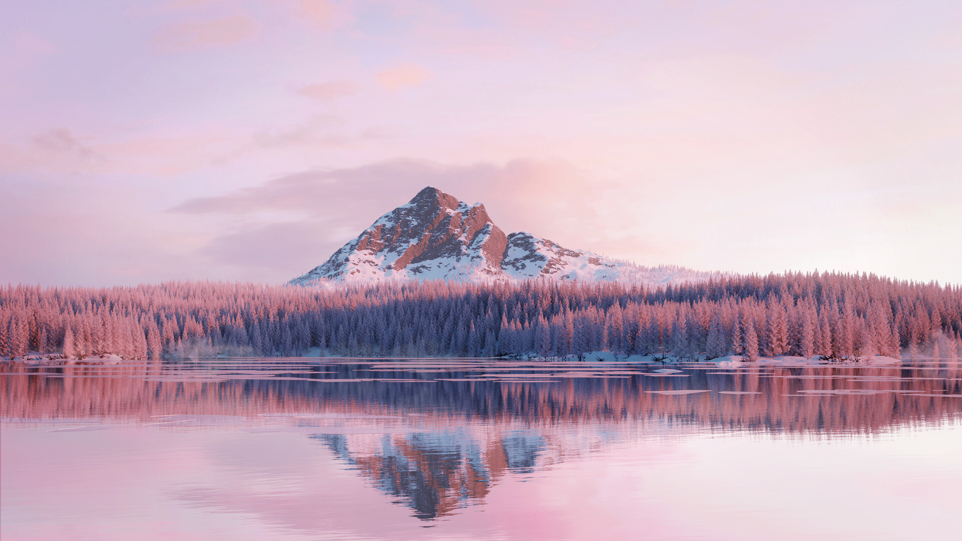 ArtStation - Snowy Mountain