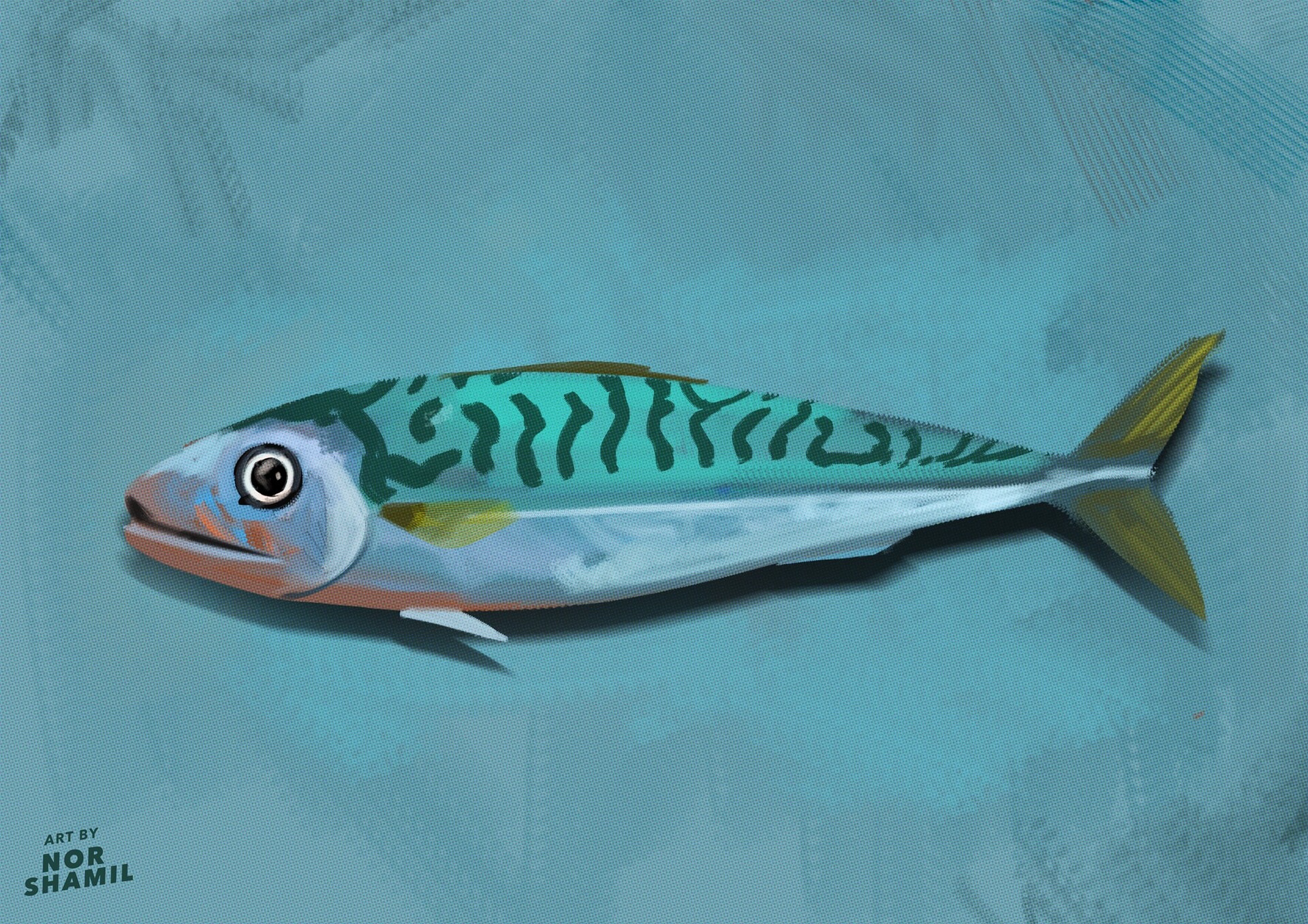 ArtStation - Fish Series/01 - Pacific Mackerel