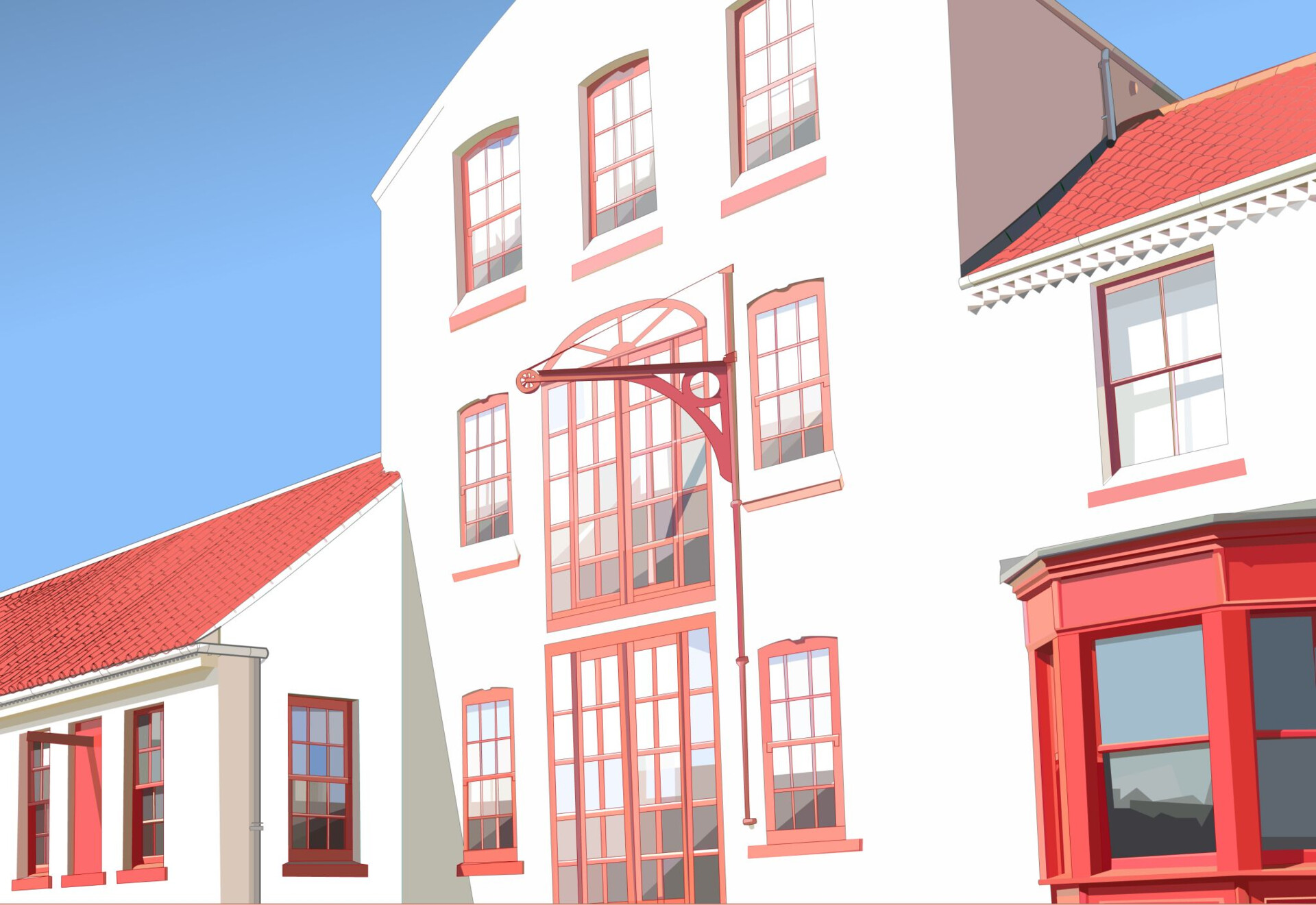 ArtStation - A House I draw on Adobe Animate.